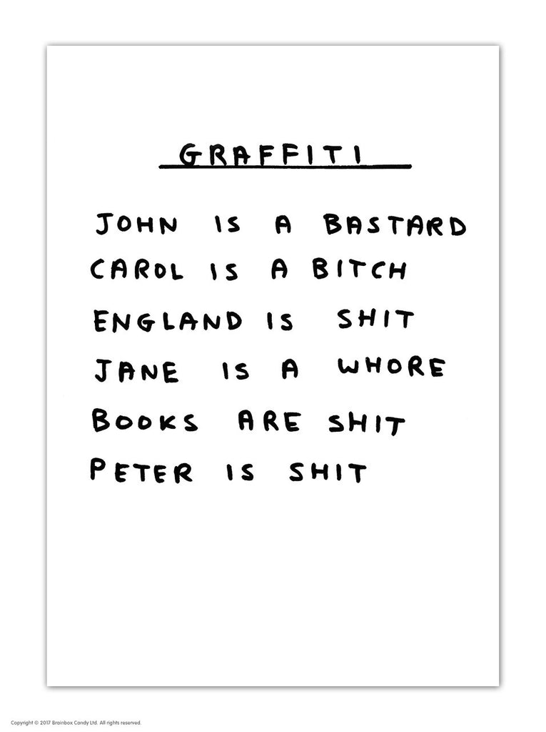 David Shrigley - Postcards (Many Different Designs!) – Prescription Art