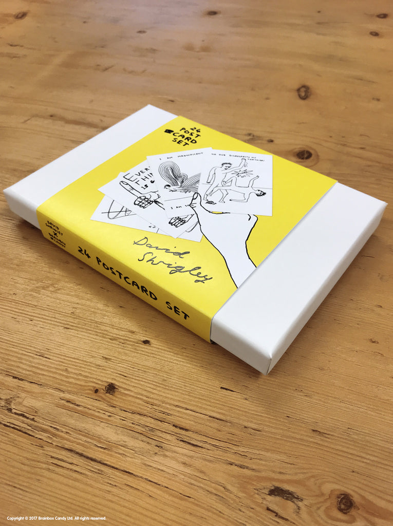 David Shrigley - Postcard Set #1 (24 Postcards) – Prescription Art