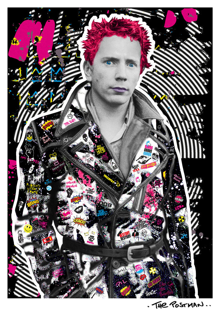 The Postman - Johnny Rotten (A3 Hand-Finished Print) – Prescription Art